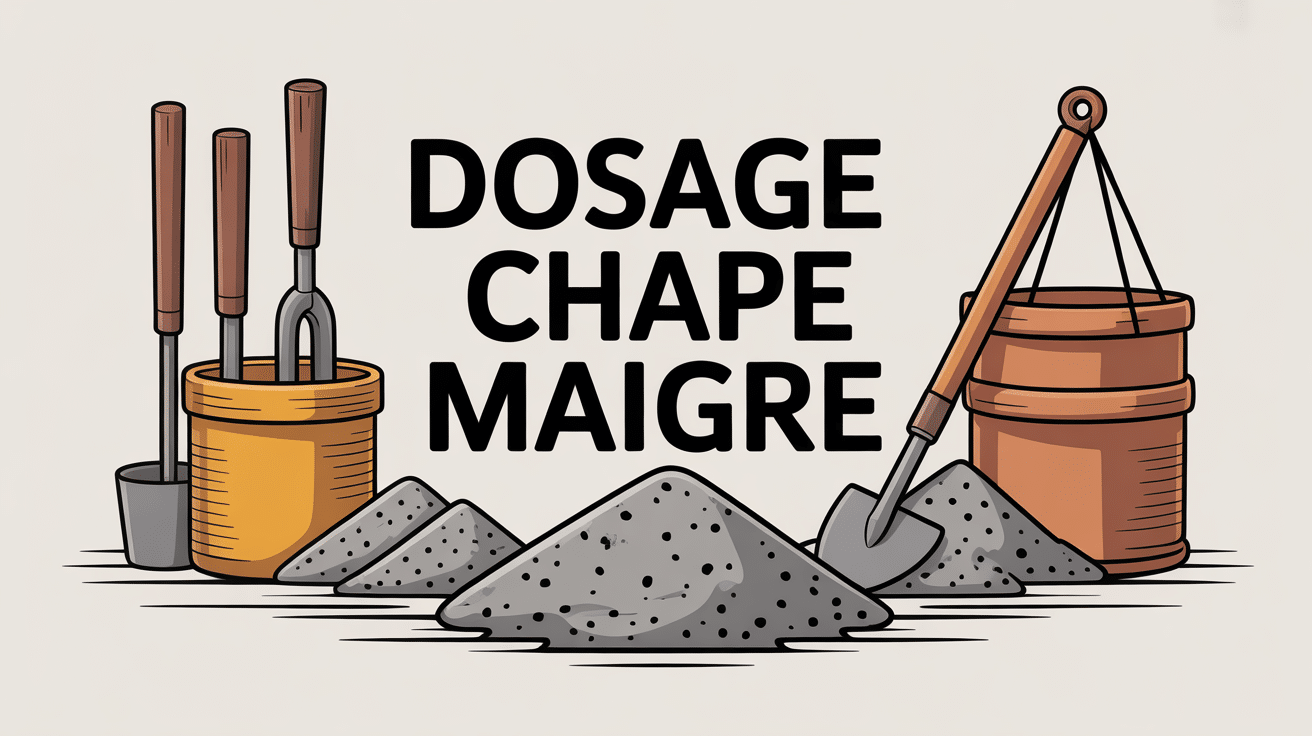 Dosage Chape Maigre Proportions Épaisseur Et Astuces De Mise En Œuvre